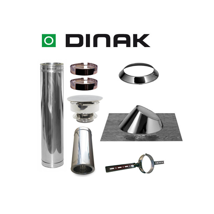 Set KAPSCHUUR loodslab 30-45 graden Ø80mm DINAK met nisbus | 123roo...