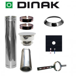 Set EPDM Ø80mm DINAK met nisbus en dakbevestigingsbeugel | 123rookk...